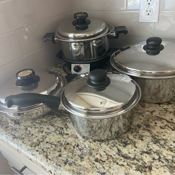 Kitchen | Kitchencraft Stainless Steel Pot Set With All Purpose Cooker ...